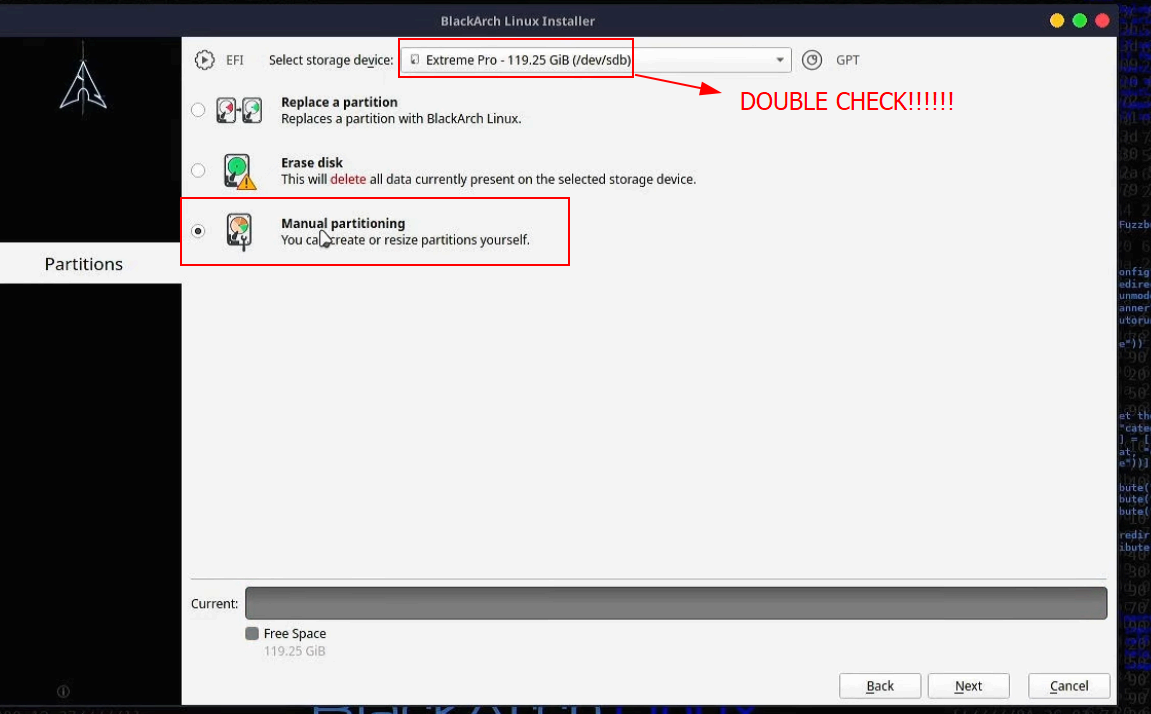 How to install BlackArch in USB with persistence! | JuanBelin